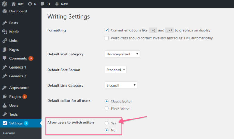 How To Switch Between Wordpress Classic Editor And Gutenberg Gutenberg Hub