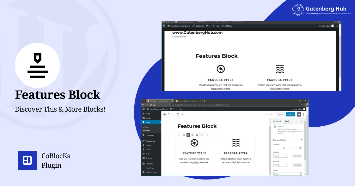 Features Block for Gutenberg - WordPress Blocks Directory Features Block for Gutenberg - WordPress Blocks Directory