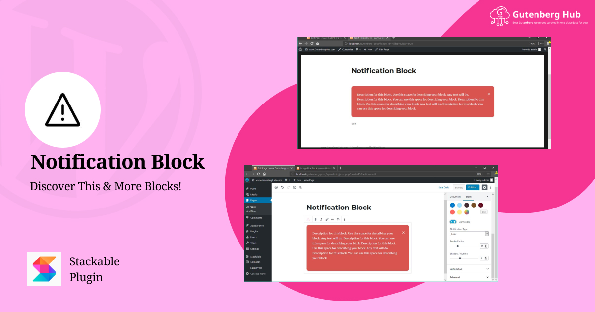 Notification Block for Gutenberg - WordPress Blocks Directory Notification Block for Gutenberg - WordPress Blocks Directory
