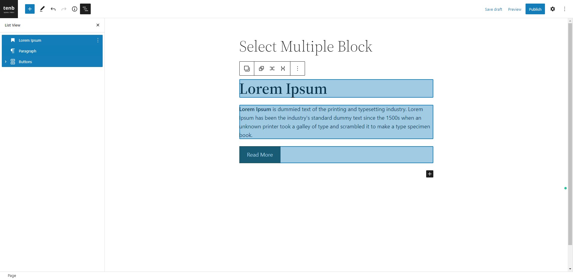 How to Select Multiple Blocks in WordPress - Gutenberg Hub