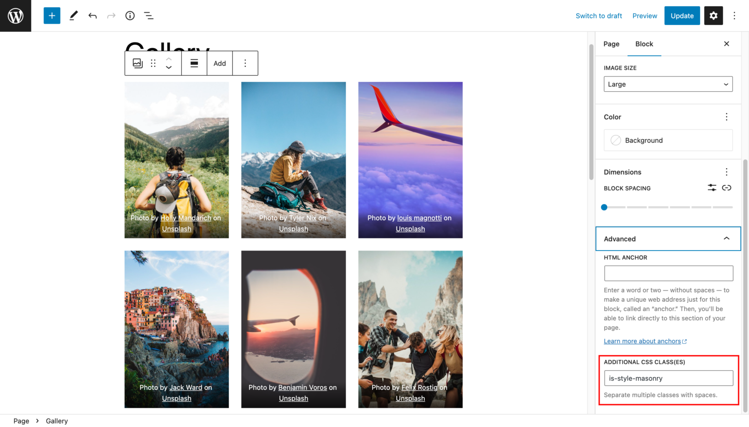 How to Create a Masonry Gallery in WordPress - Gutenberg Hub