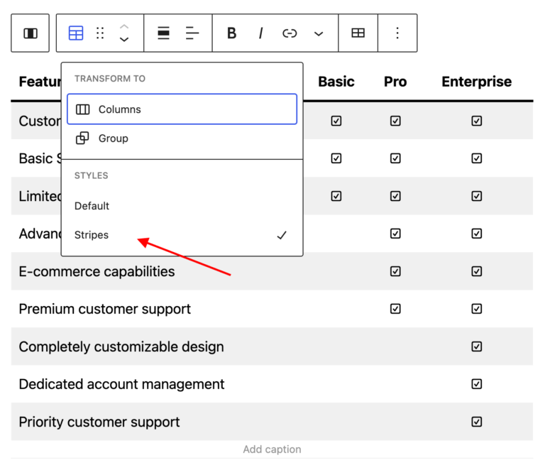 How to Create a Comparison Table for Your Pricing Page in WordPress - Gutenberg Hub
