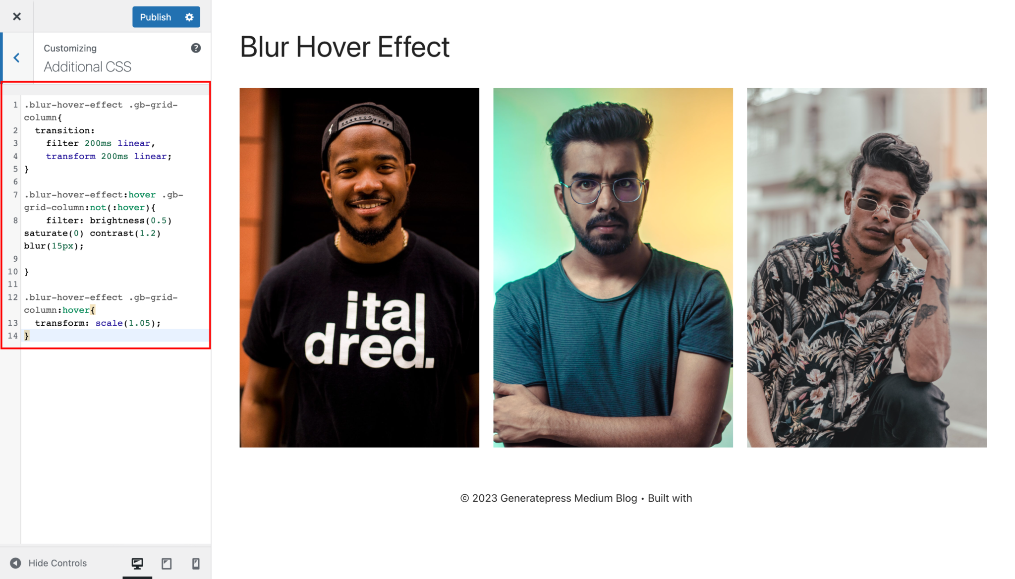 How to Create a Stunning Blur Hover Effect with GenerateBlocks - Gutenberg Hub